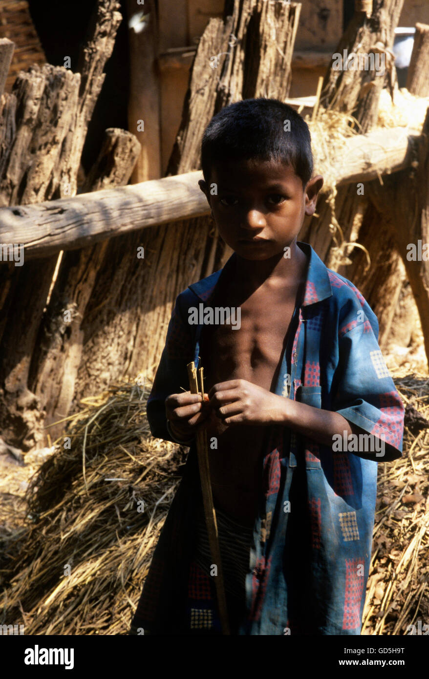 A boy in a village Stock Photo - Alamy