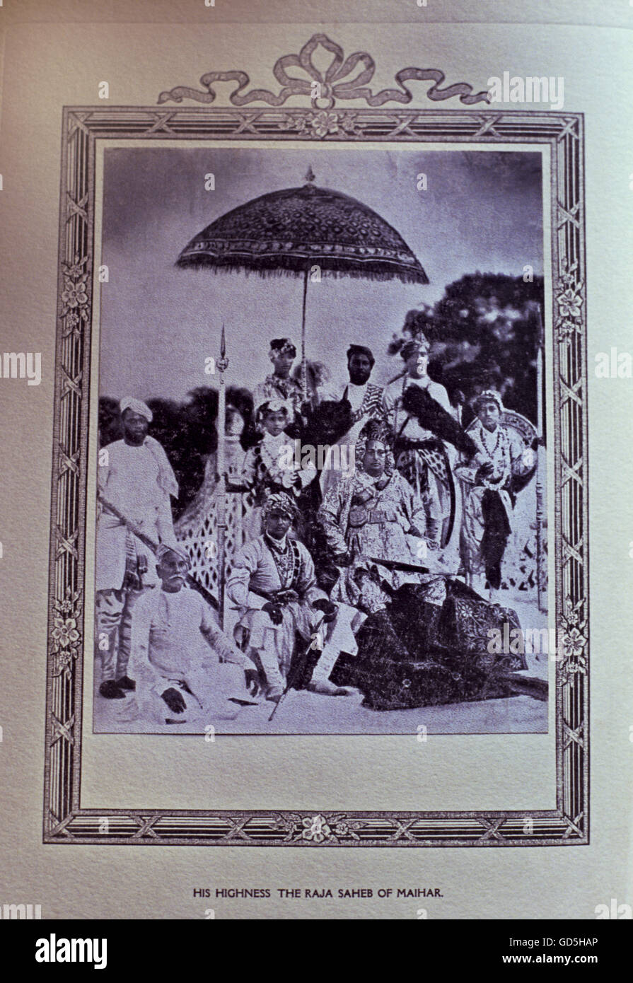 Raja Saheb of Maihar Stock Photo - Alamy