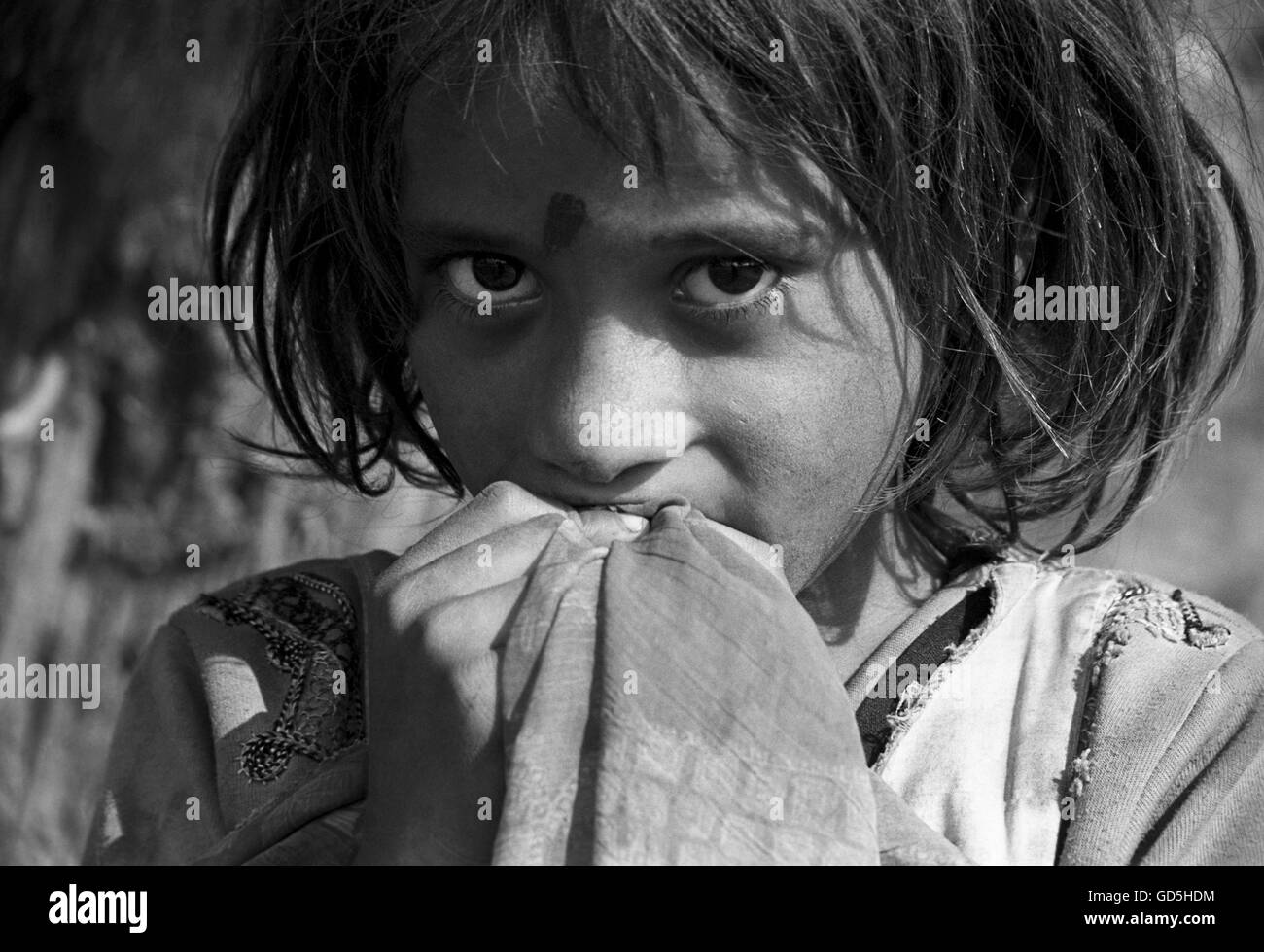 Little Girl Blushing