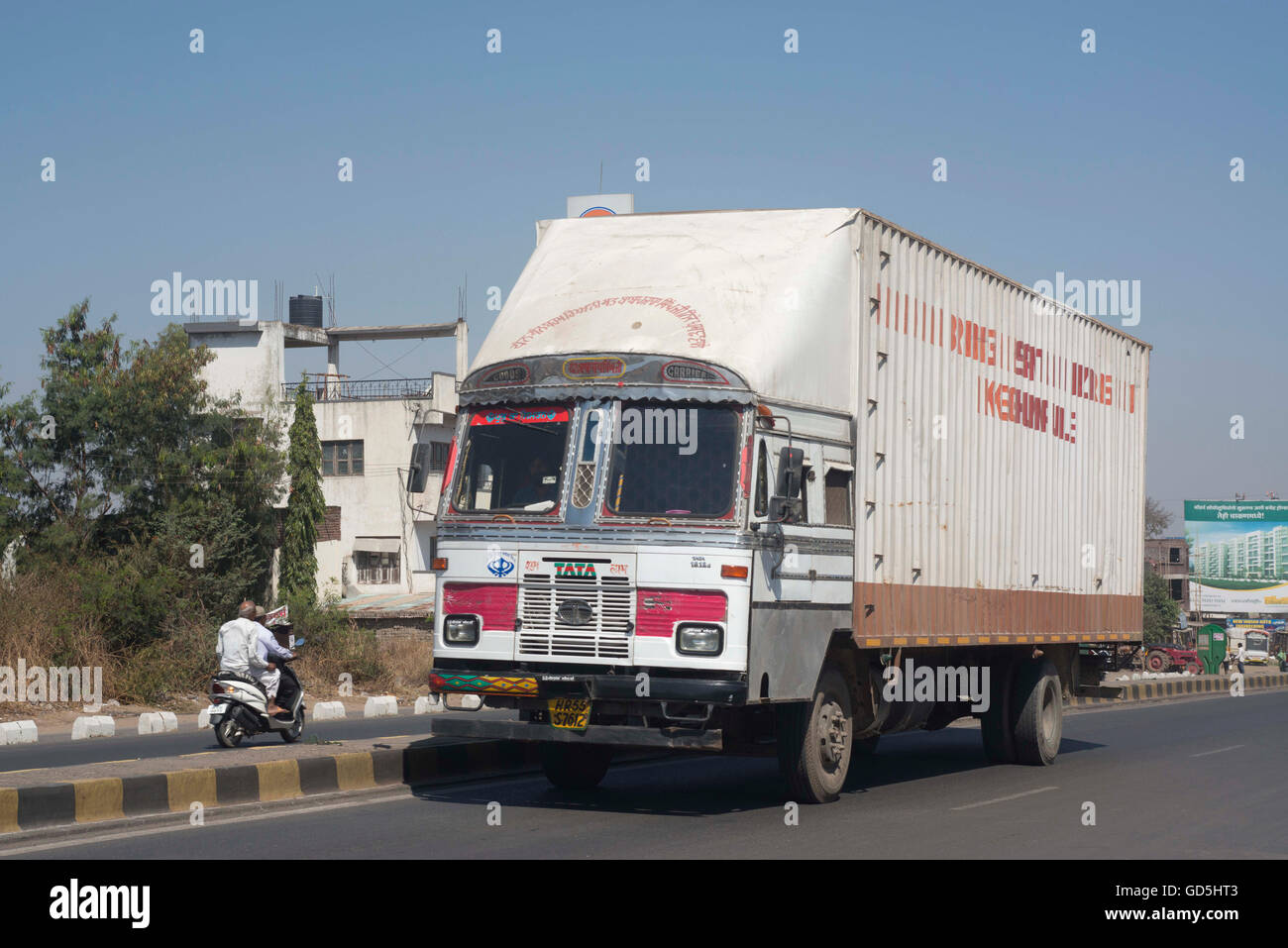 Indian container truck india hi-res stock photography and images - Alamy