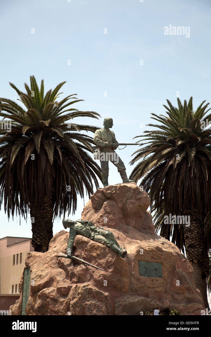 Swakopmund War Memorial in centre - Namibia Stock Photo - Alamy