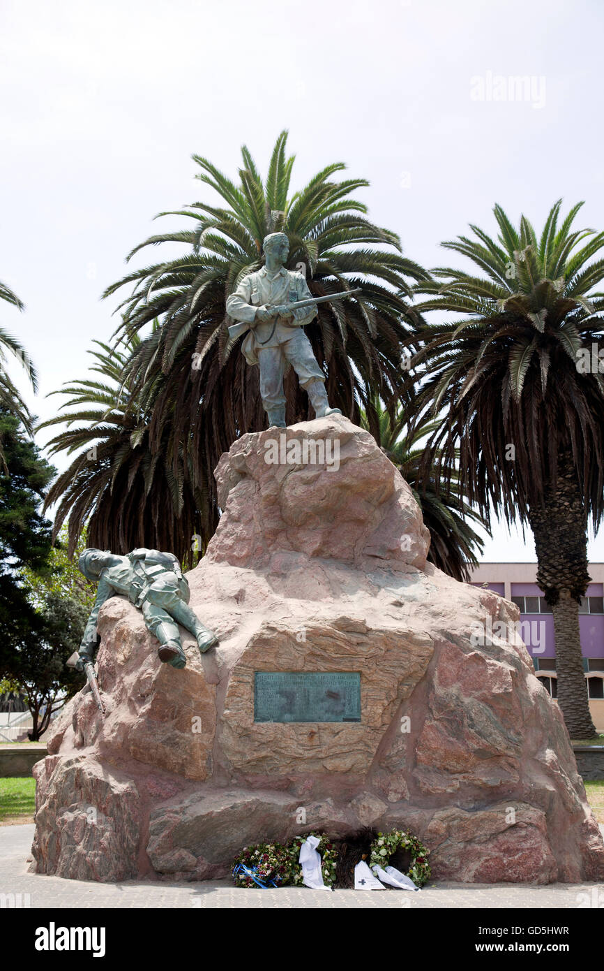 Swakopmund War Memorial in centre - Namibia Stock Photo - Alamy