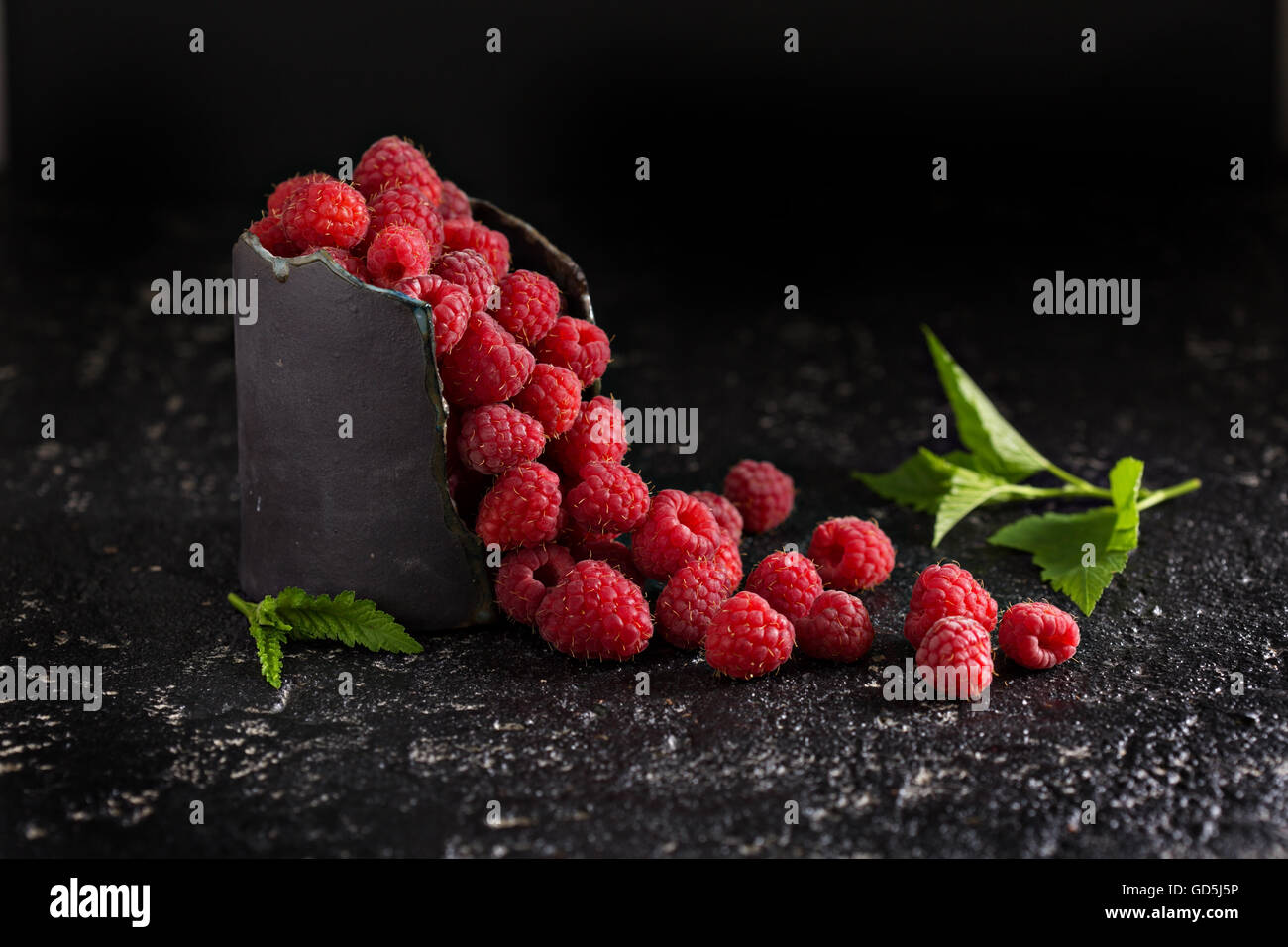 Raspberry in the cup hi-res stock photography and images - Alamy
