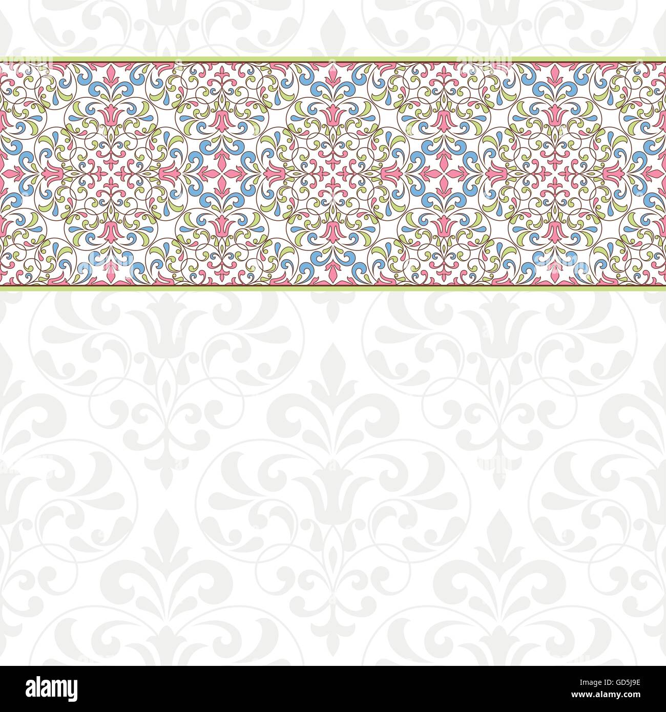 Floral pattern for invitation card Stock Vector Image & Art - Alamy