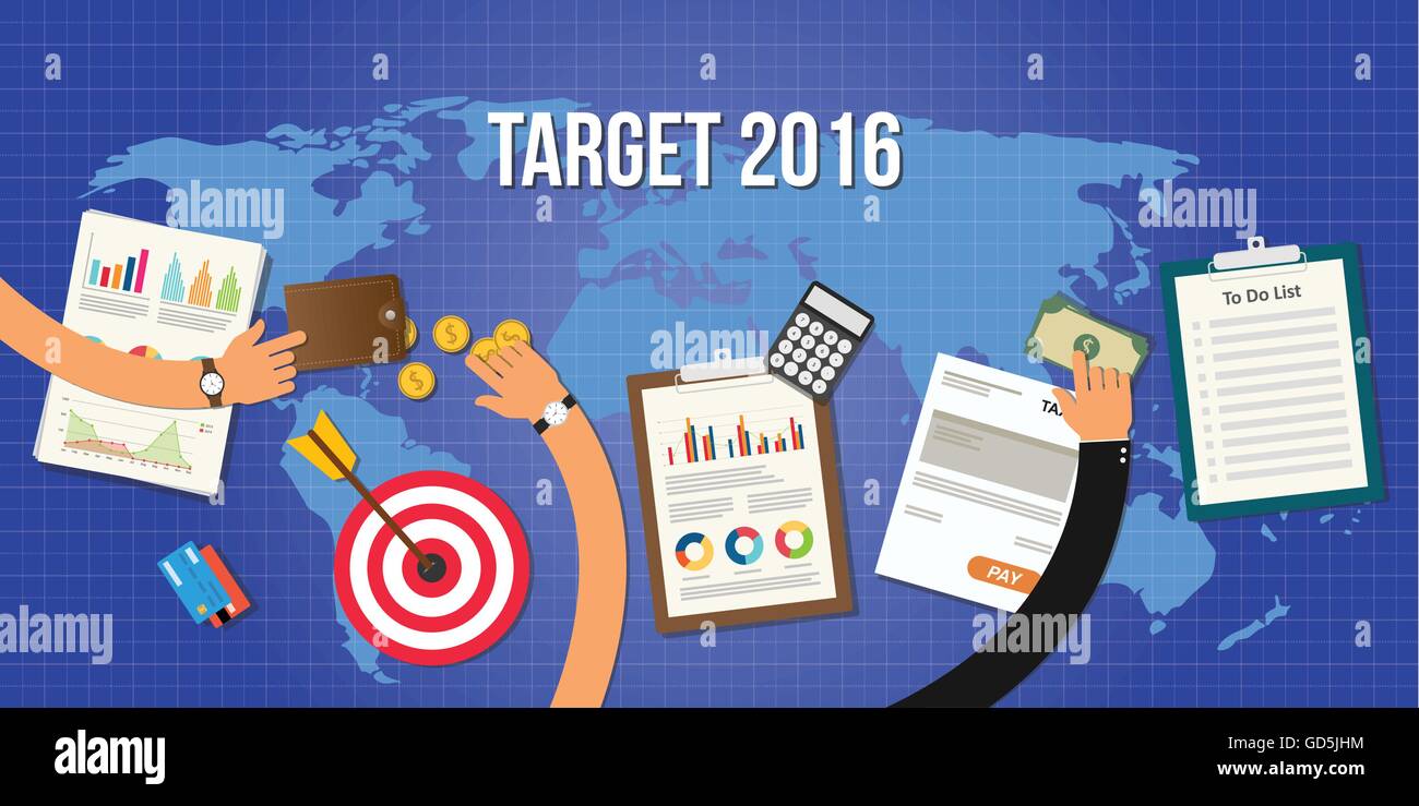 Years goals Stock Vector Images - Alamy