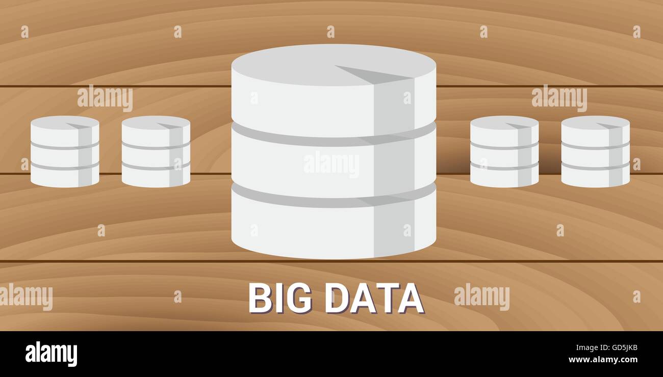 big data concept database collection storage vector Stock Vector Image ...