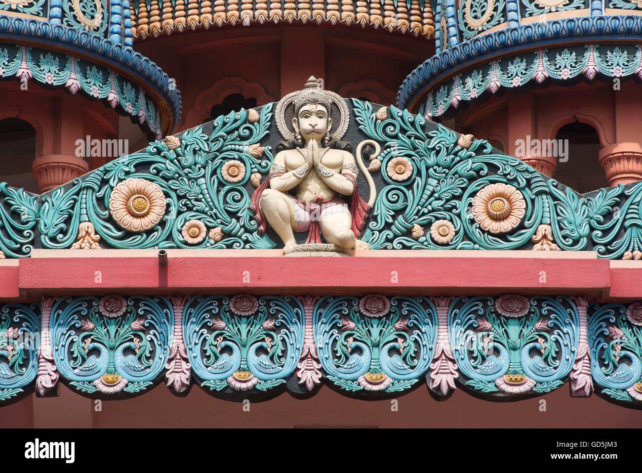 Hanuman statue, chaitanya gaudiya math, puri, orissa, india, asia Stock ...