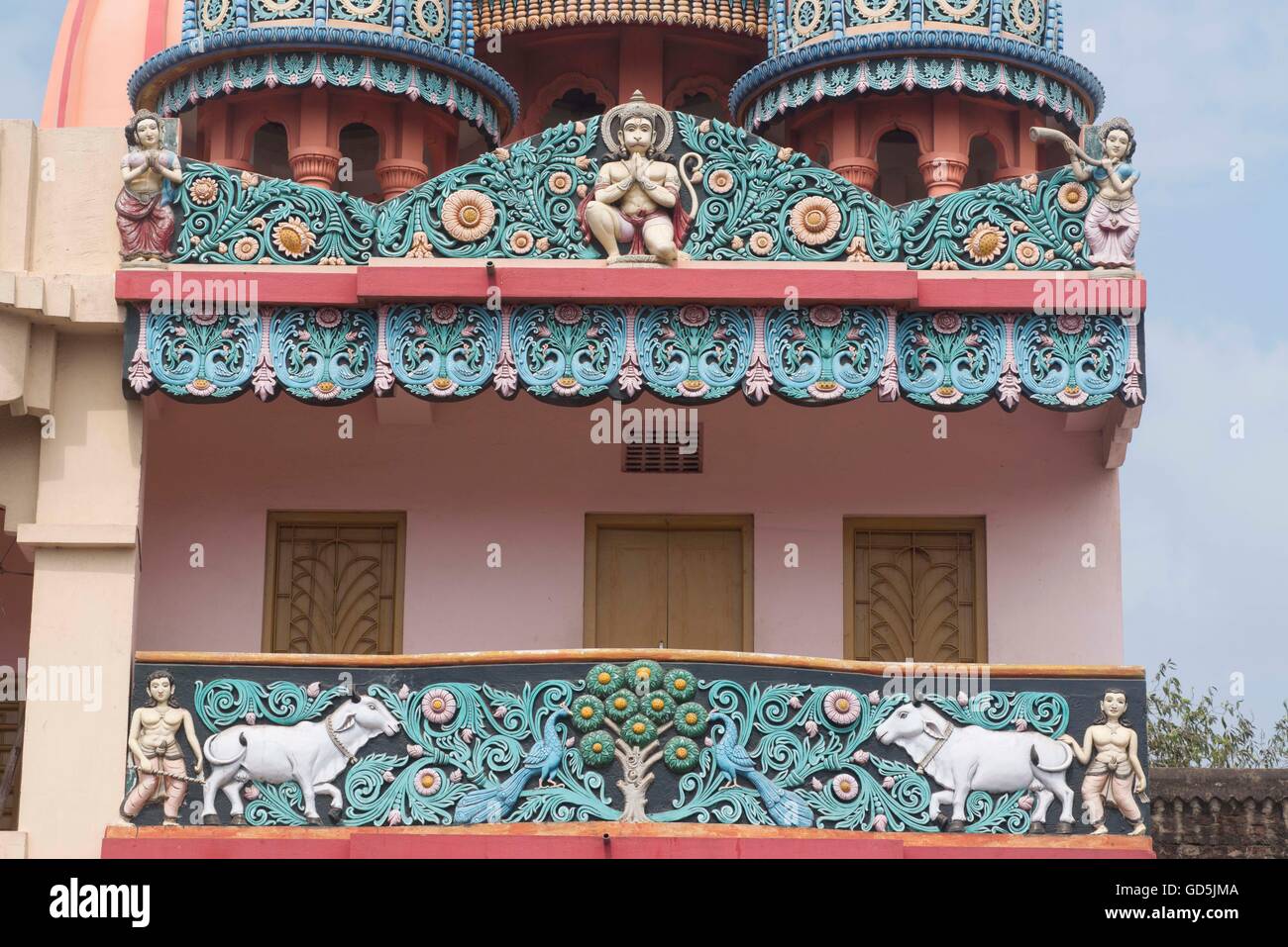 Hanuman statue, chaitanya gaudiya math, puri, orissa, india, asia Stock ...