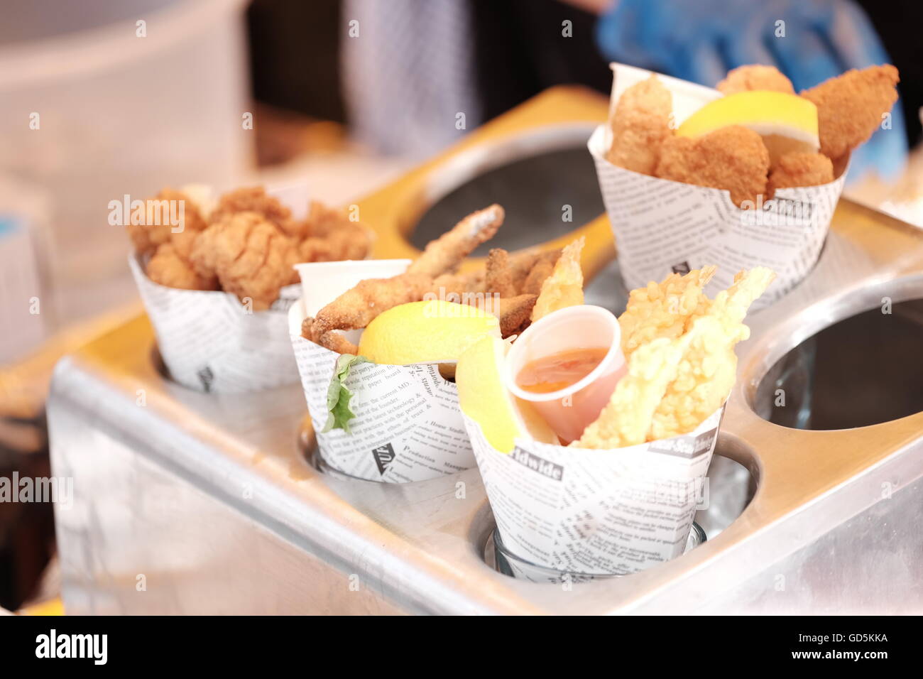 tempura king prawns Stock Photo - Alamy