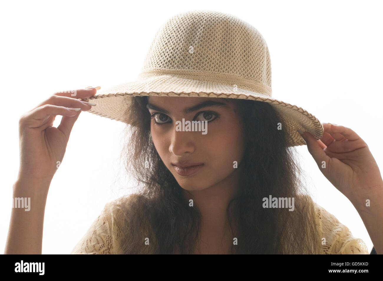 Indian girl wearing hat, pune, maharashtra, india, asia, MR#191 Stock ...