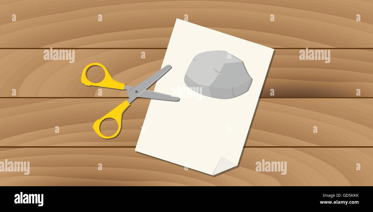 Rock paper scissors icon vector vectors hi-res stock photography and ...