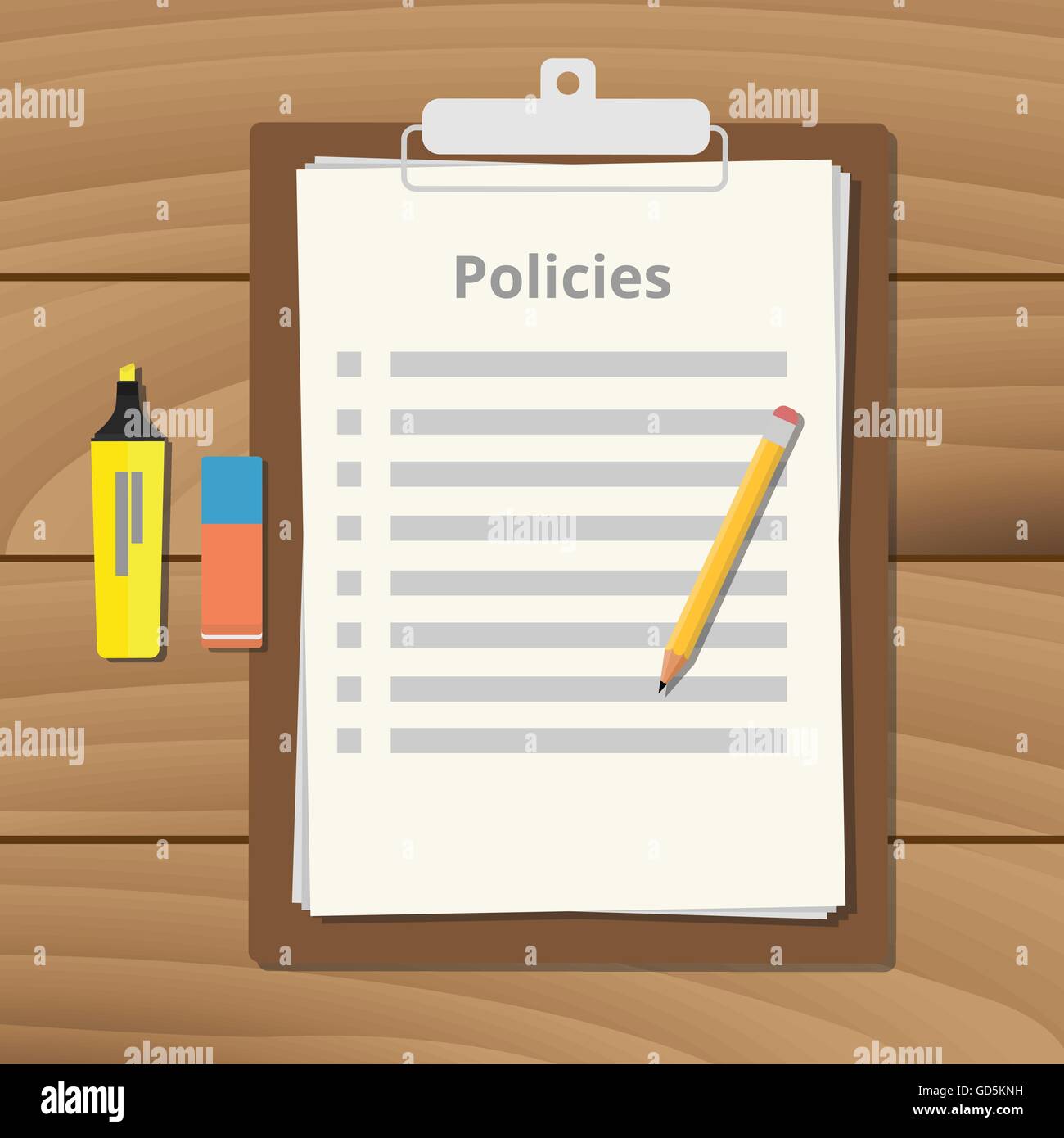 Policies and procedures Stock Vector Images - Alamy