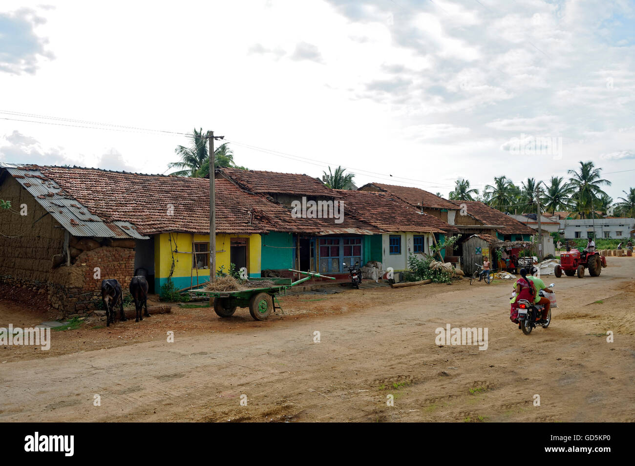 Village, haveri, karnataka, india, asia Stock Photo - Alamy