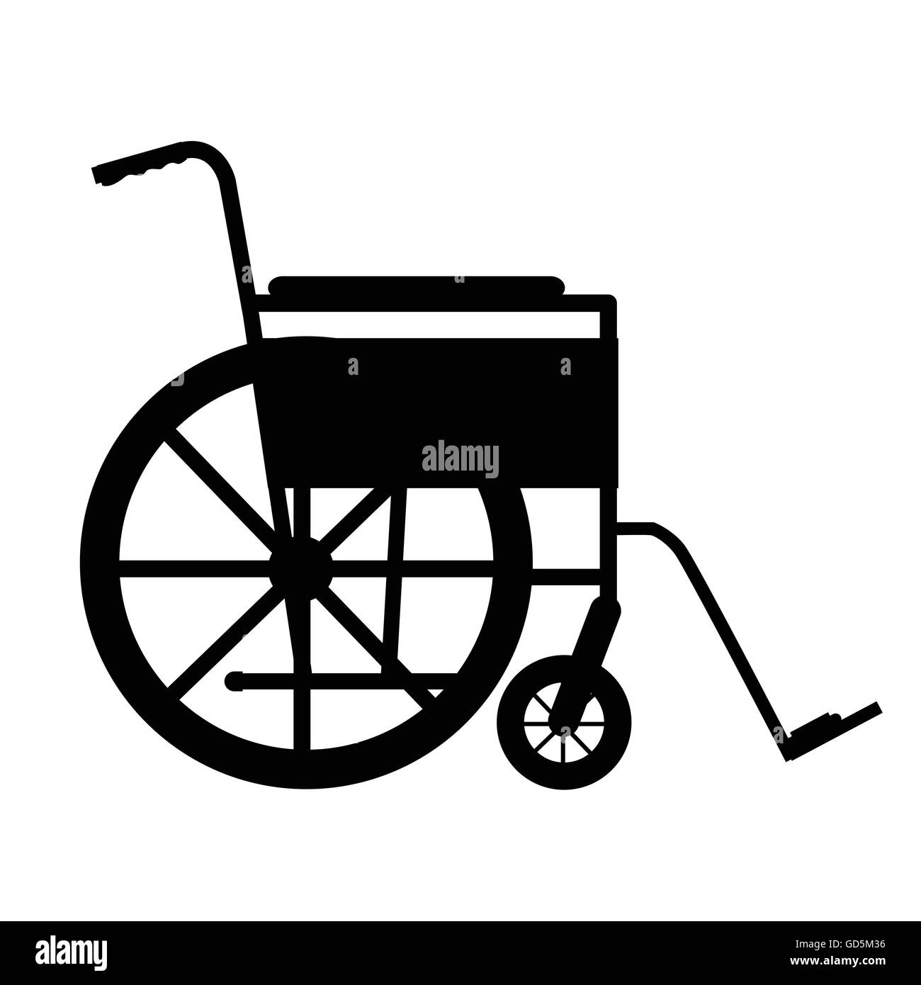 wheelchair isolated vector with green background vector Stock Vector ...