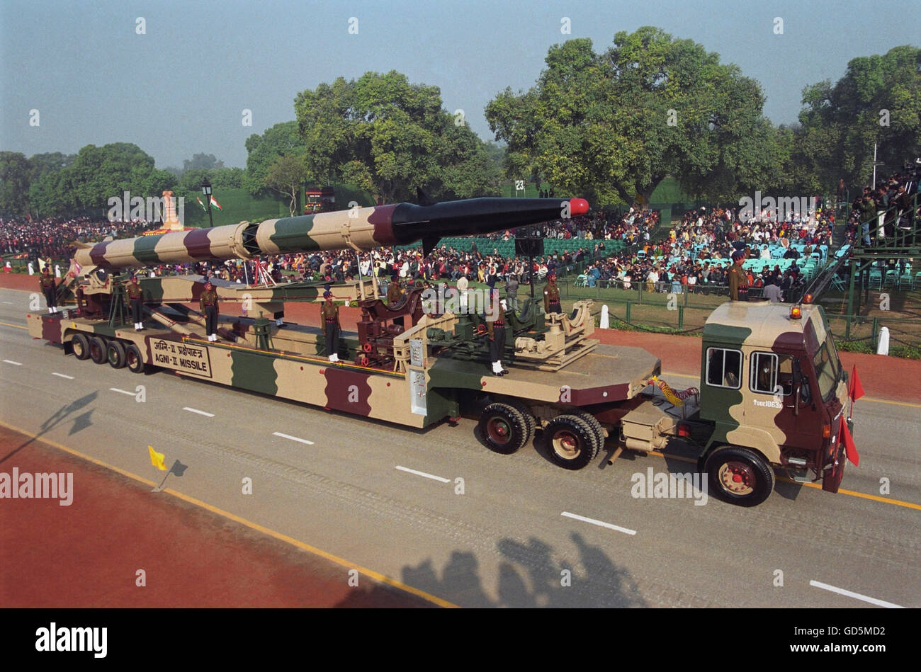 Missile display at the Republic Day Stock Photo - Alamy