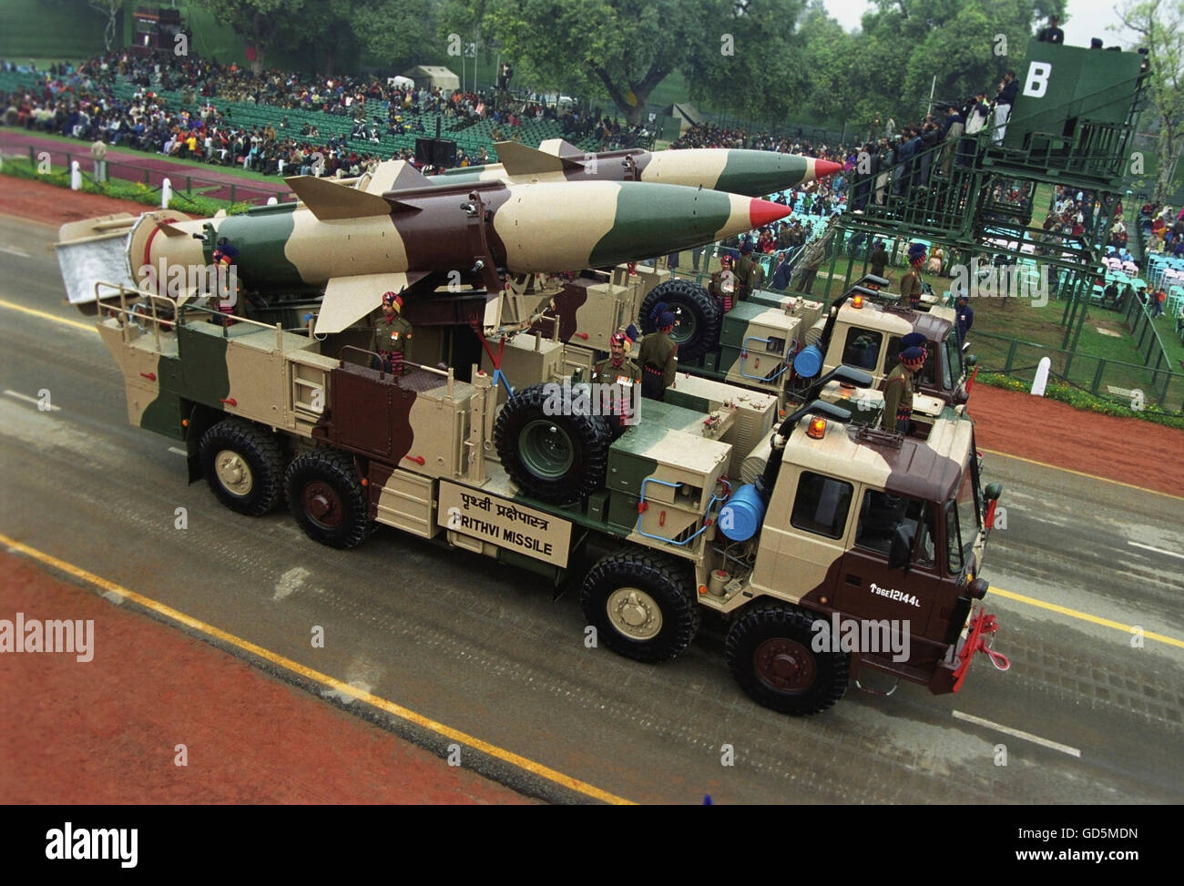 Missile display at the Republic Day Stock Photo - Alamy