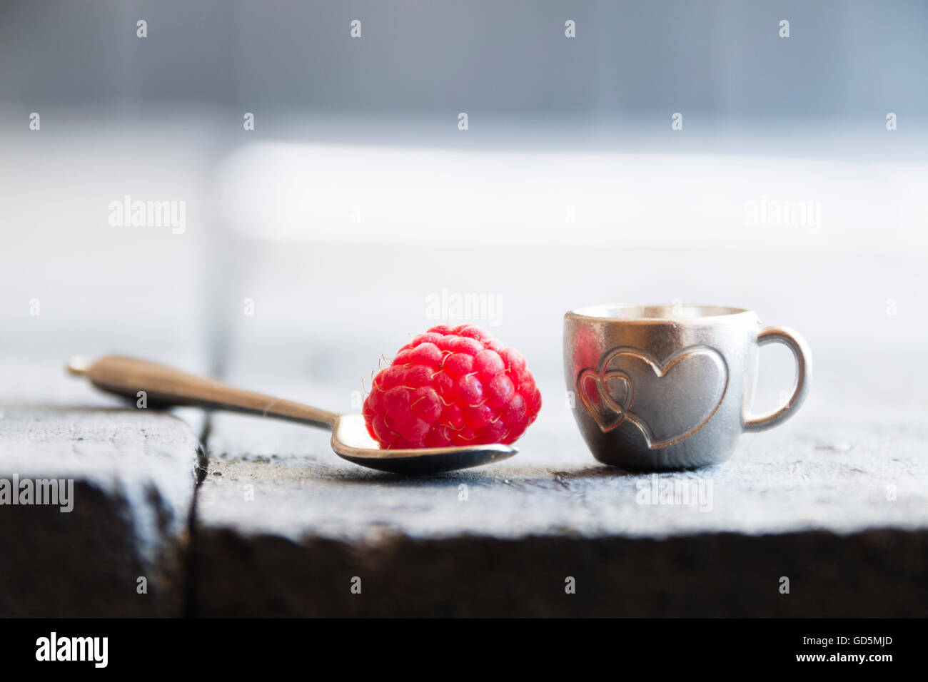 Raspberry in the cup hi-res stock photography and images - Alamy