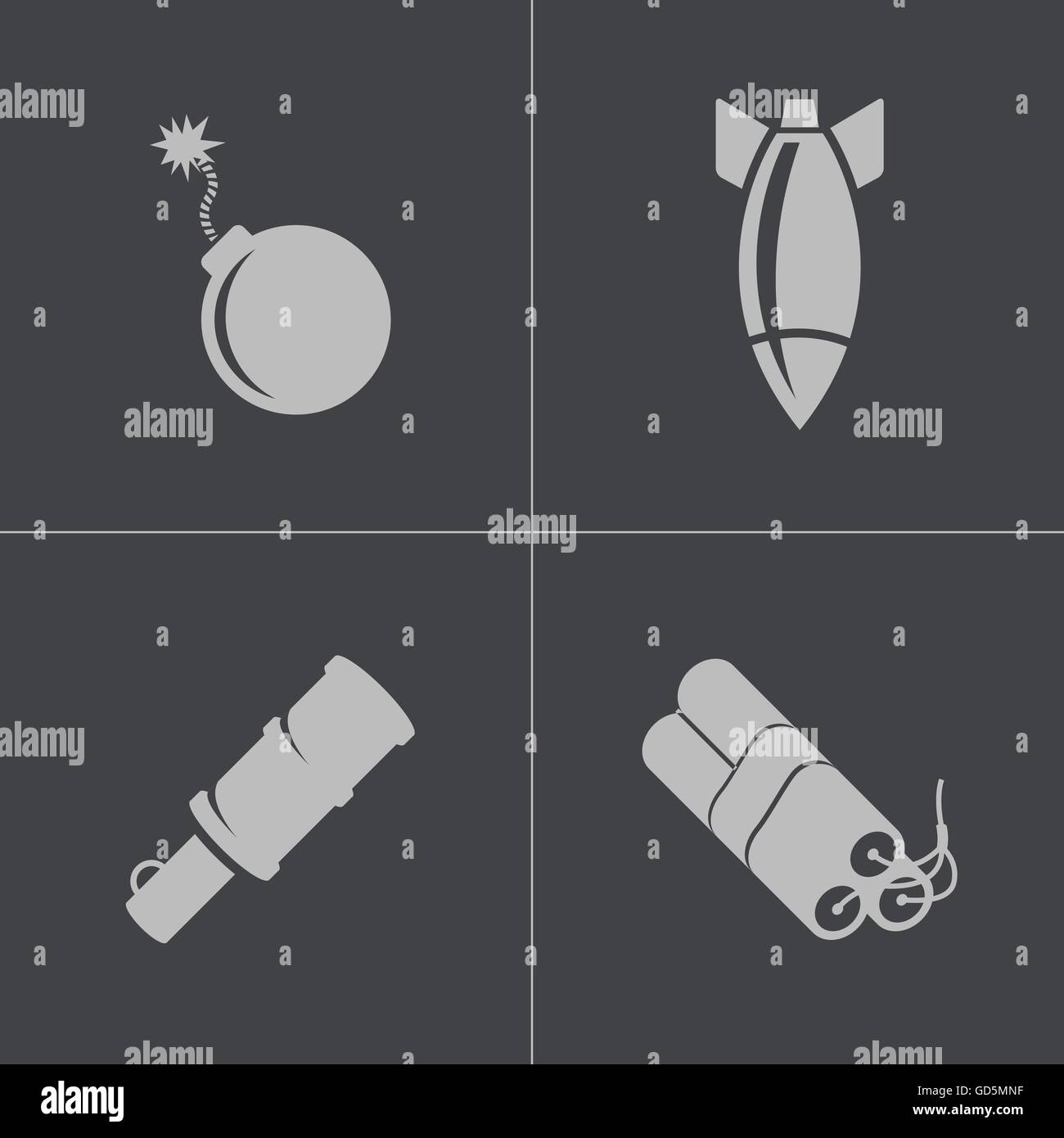 Bomb icons hi-res stock photography and images - Alamy