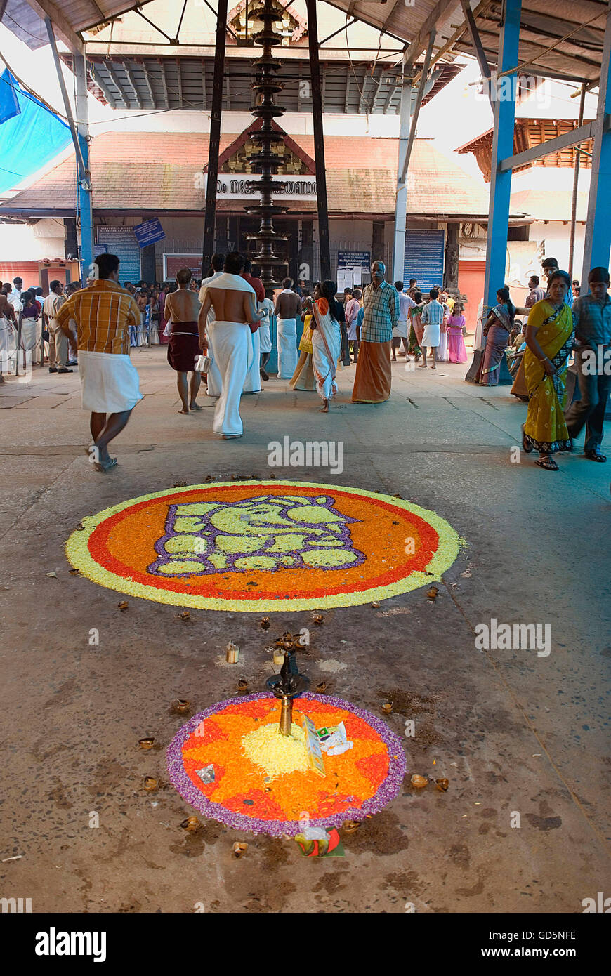 Temple flower decoration festival hi-res stock photography and images ...