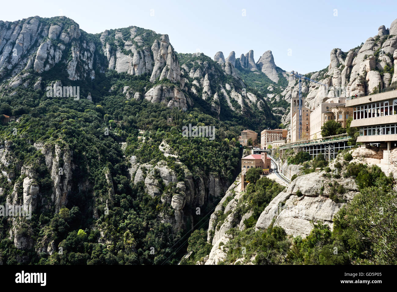 Santa Maria de Montserrat Stock Photo - Alamy