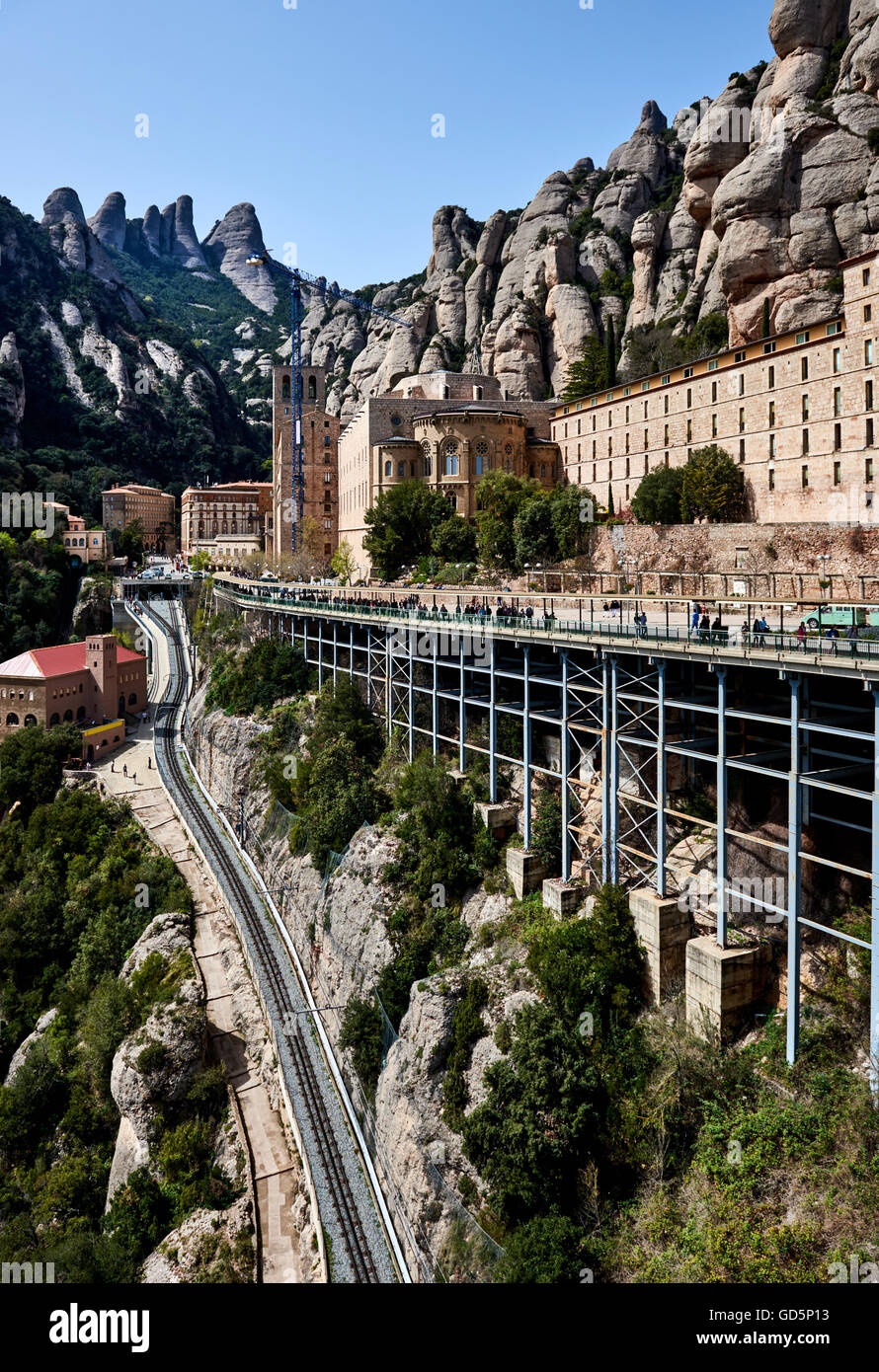 Santa Maria de Montserrat Stock Photo - Alamy