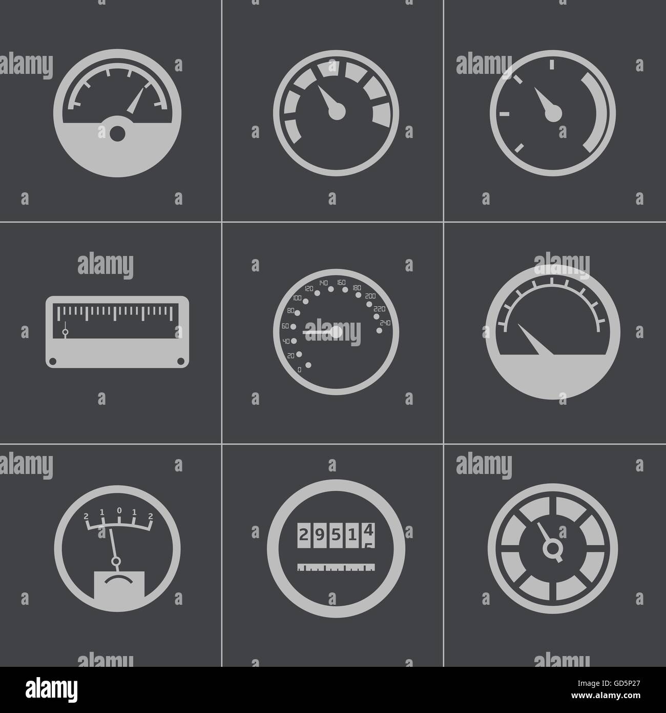 Industrial gauges Stock Vector Images - Alamy