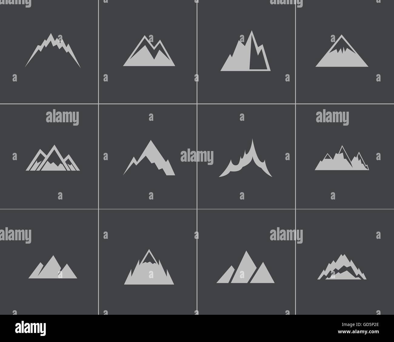 High peaks winter Stock Vector Images - Alamy
