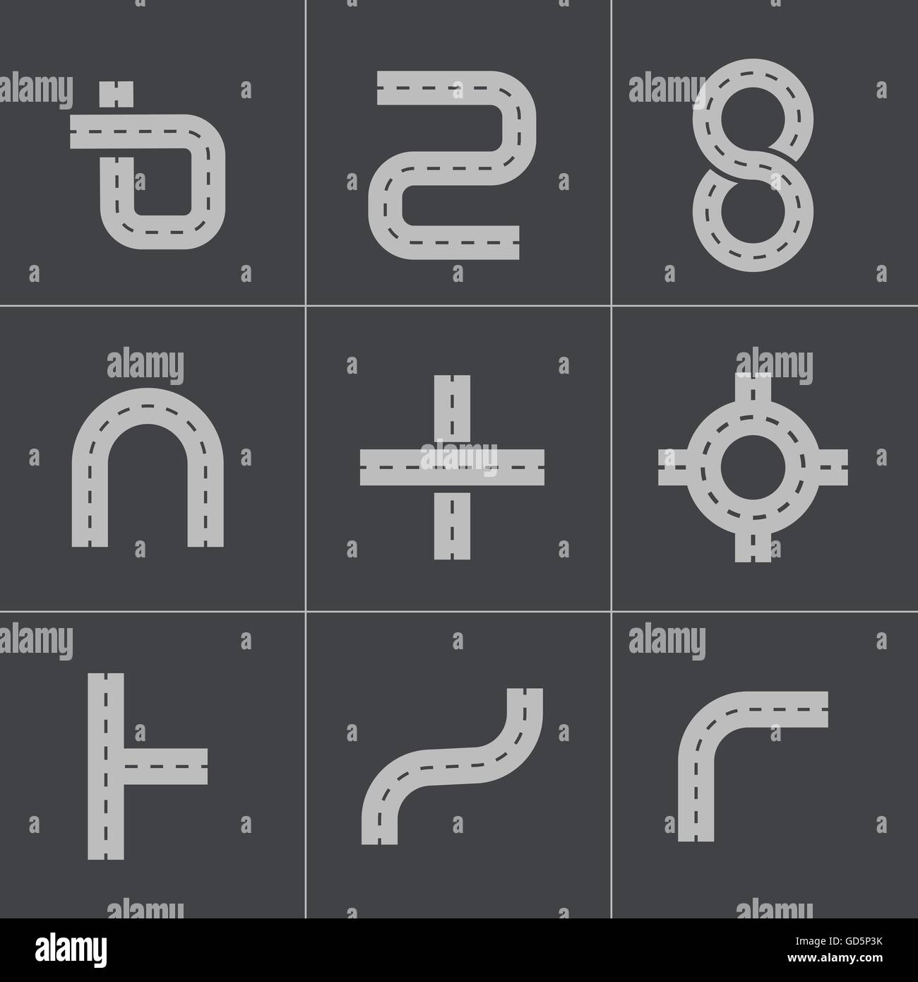 Isometric vector road bridge transport hi-res stock photography and ...