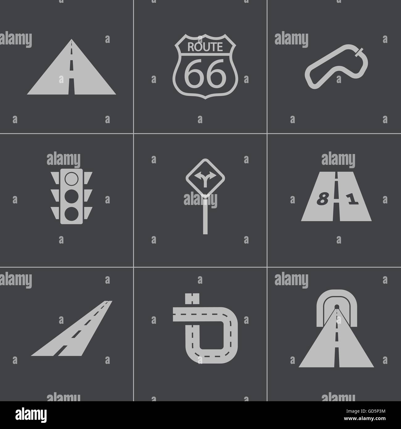Route 66 Icons Stock Photos & Route 66 Icons Stock Images - Alamy