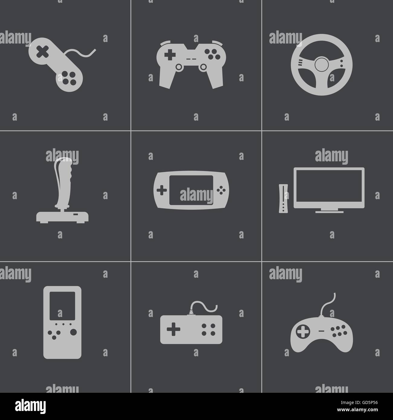 Gaming collection vector Stock Vector Images - Alamy