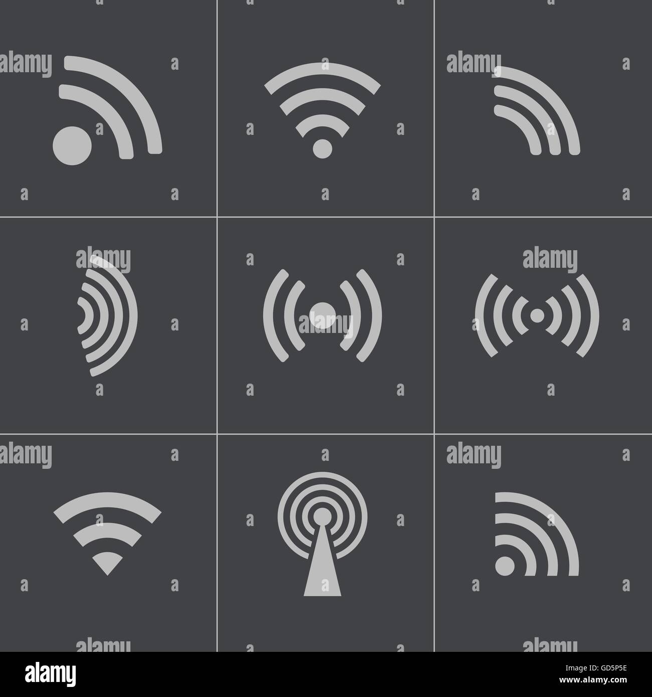 Wi fi signal icons hi-res stock photography and images - Alamy
