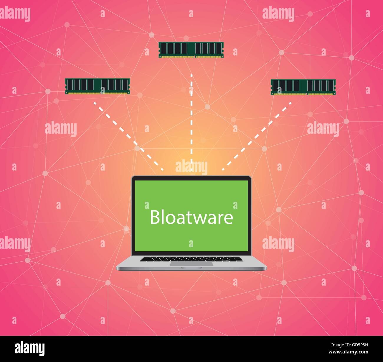 Bloatware background Stock Vector Images - Alamy