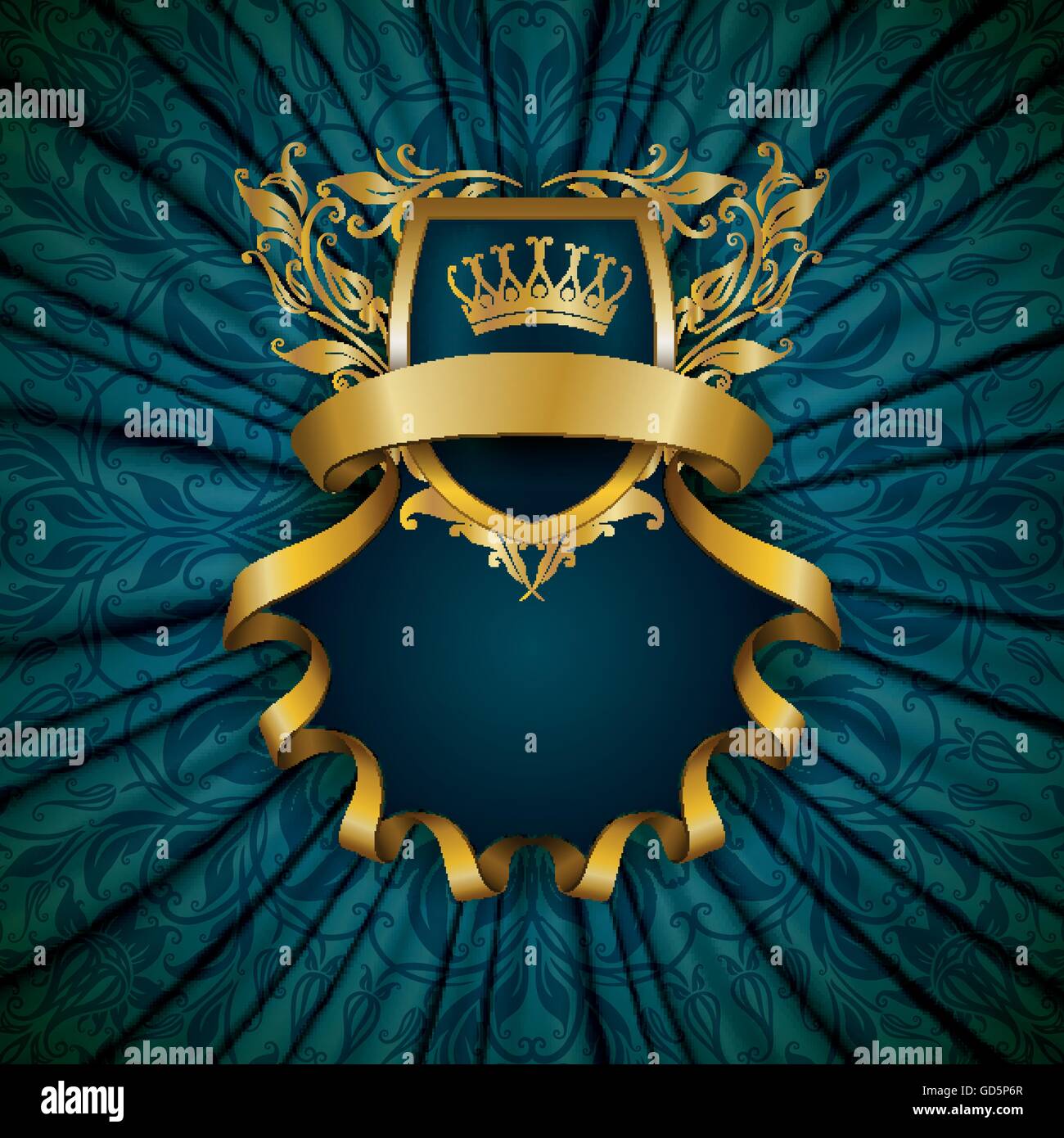 Elegant golden frame banner Stock Vector Image & Art - Alamy