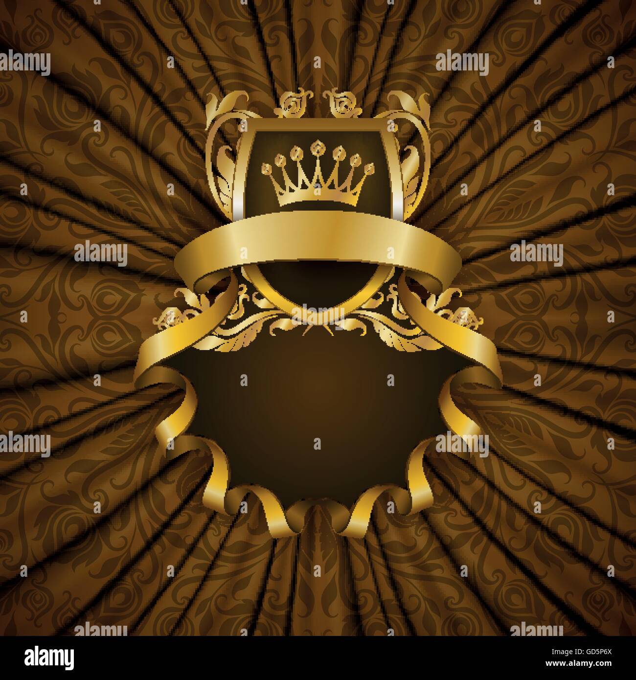 Elegant golden frame banner Stock Vector Image & Art - Alamy