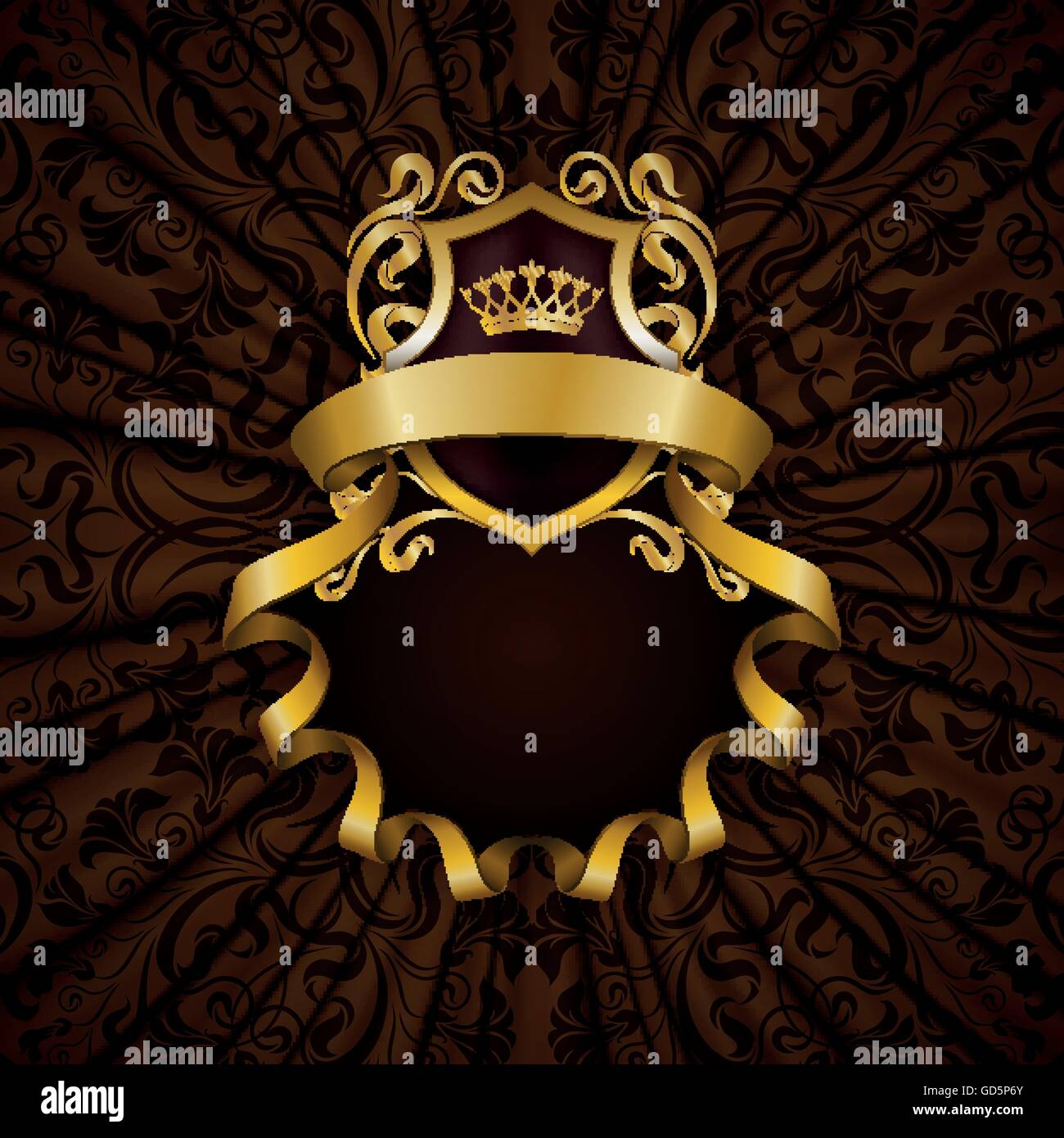 Elegant golden frame banner Stock Vector Image & Art - Alamy