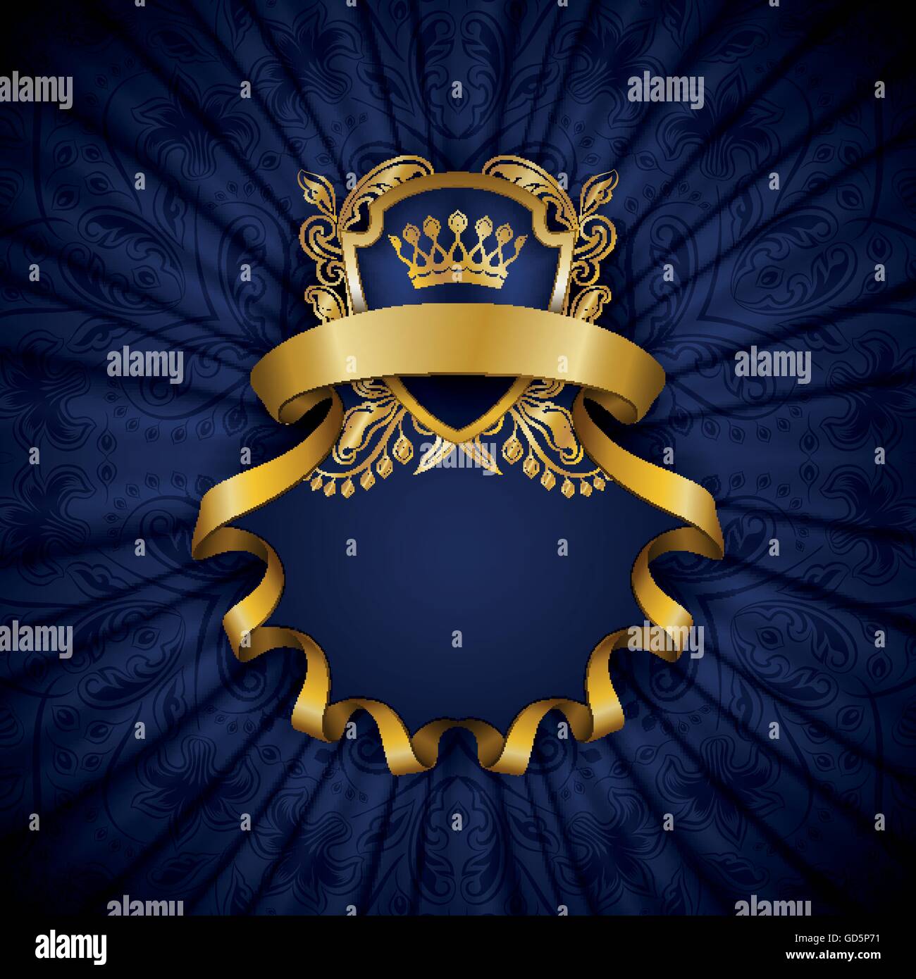 Elegant golden frame banner Stock Vector Image & Art - Alamy
