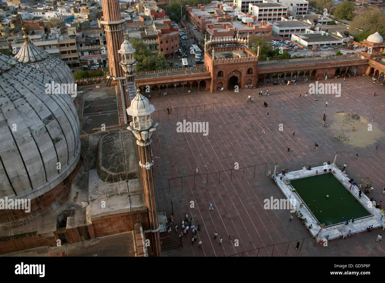 Aerial view of Jama Masjid Stock Photo - Alamy