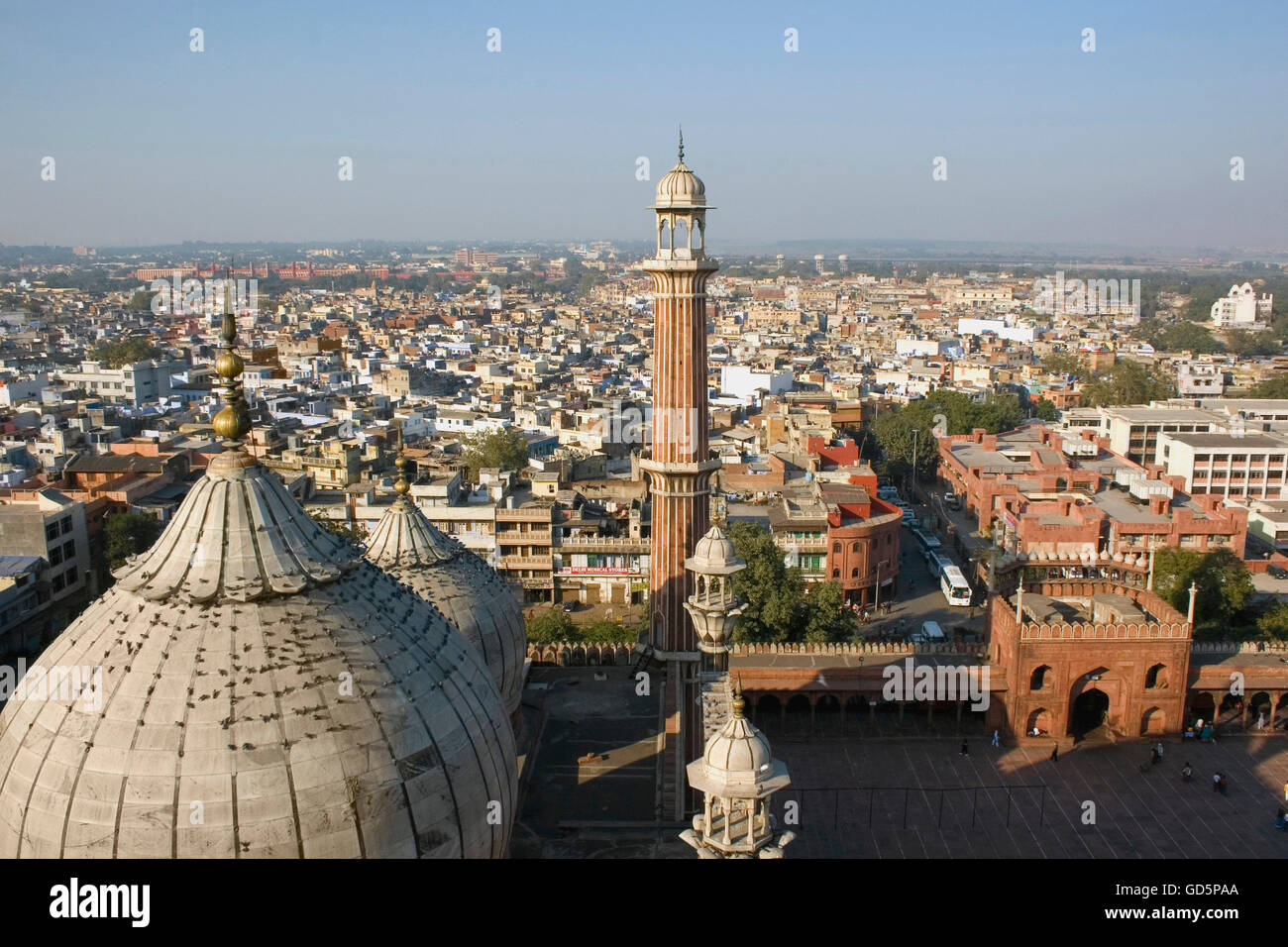Jama masjid mosque delhi aerial hi-res stock photography and images - Alamy