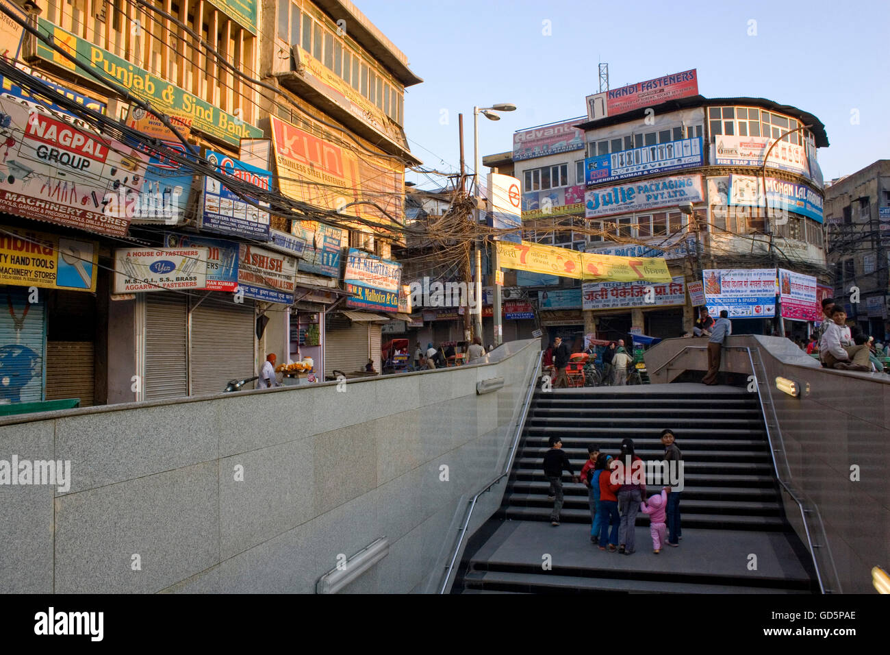 Chawri bazaar metro station hi-res stock photography and images - Alamy