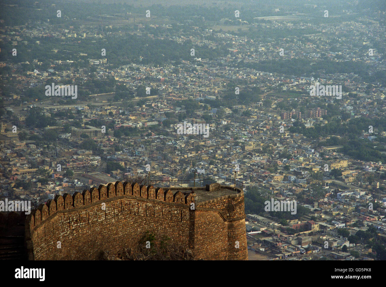 Aerial view of Alwar from a fort Stock Photo - Alamy