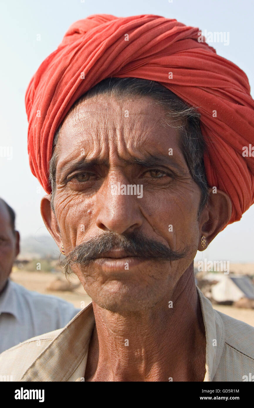Faces of Pushkar Stock Photo - Alamy