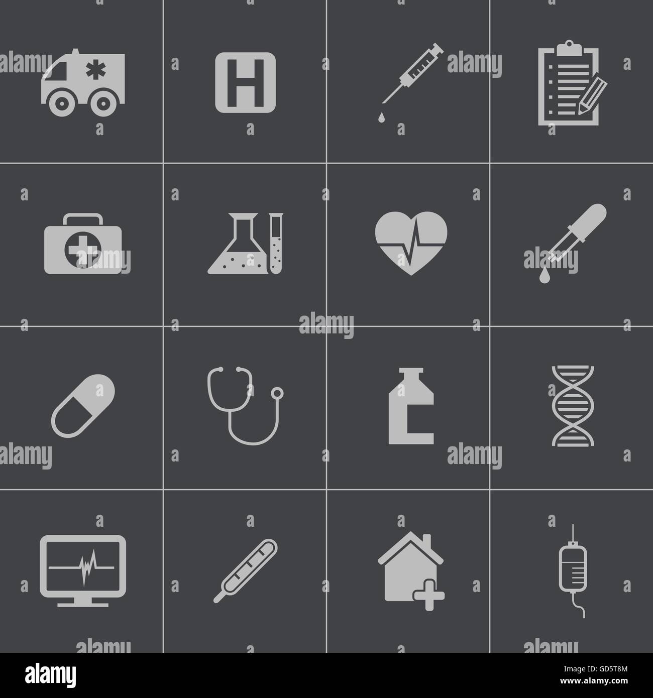 Nurse icon black website Stock Vector Images - Alamy
