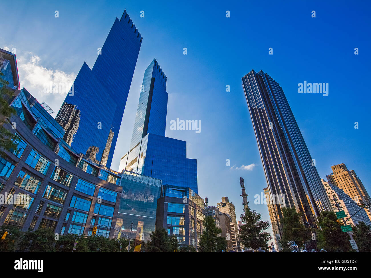 U.S.A., New York,Manhattan,the Columbus Circus buildings Stock Photo ...