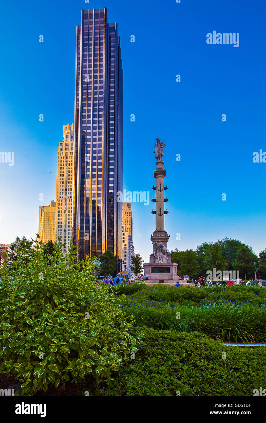 U.S.A., New York,Manhattan,the Columbus Circus buildings Stock Photo ...