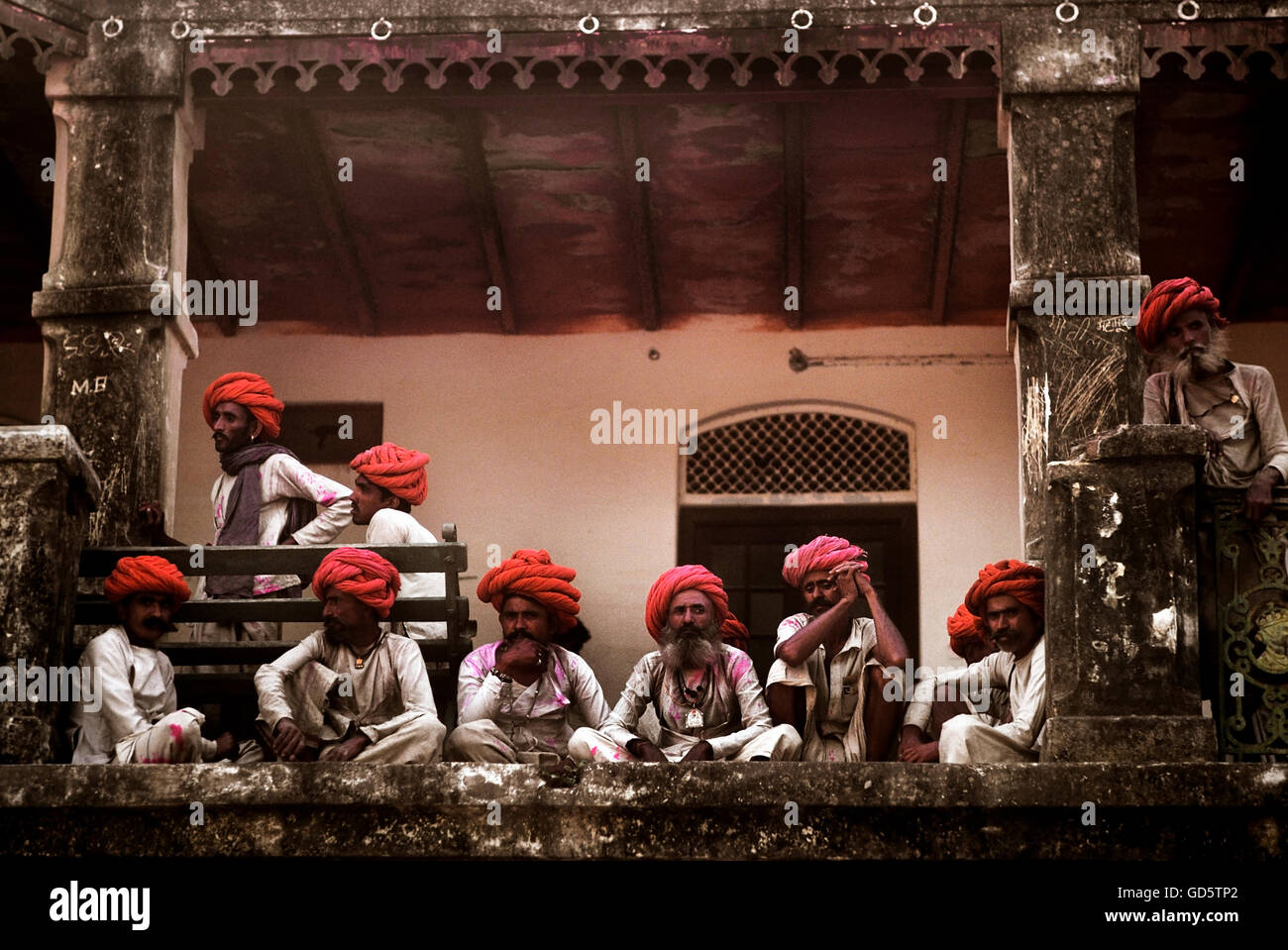 Old men watching dancers Stock Photo - Alamy