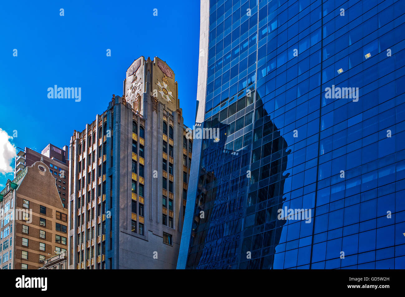 U.S.A., New York,Manhattan,the buildings of the 57th street Stock Photo ...