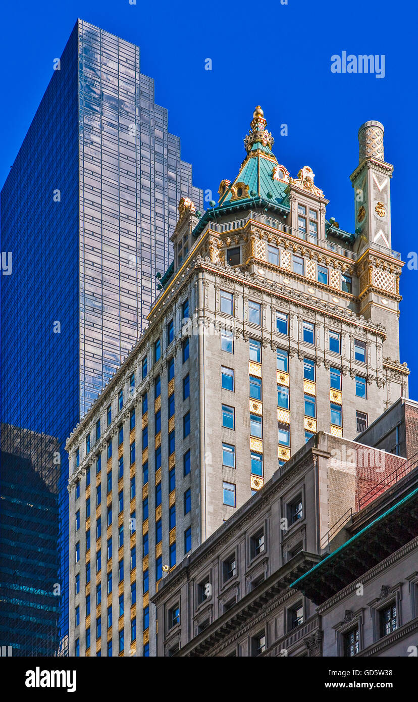 U.S.A., New York,Manhattan,the buildings of the 57th street Stock Photo ...