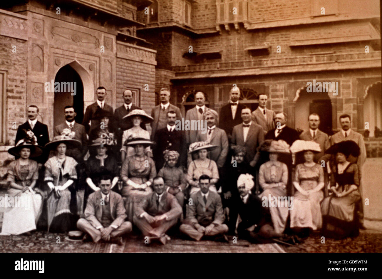 Britishers with a prince Stock Photo - Alamy