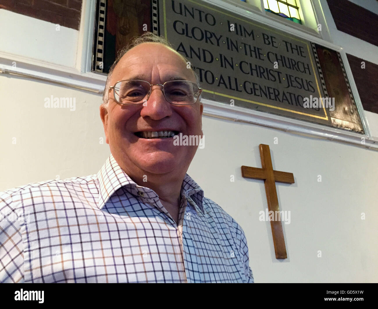 Church warden David Hallam of the City Road Methodist Church in ...