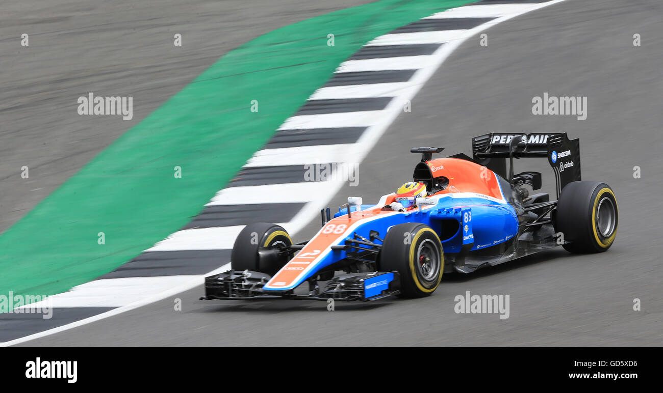 Manor F1 Team's Rio Haryanto during mid season testing at Silverstone ...